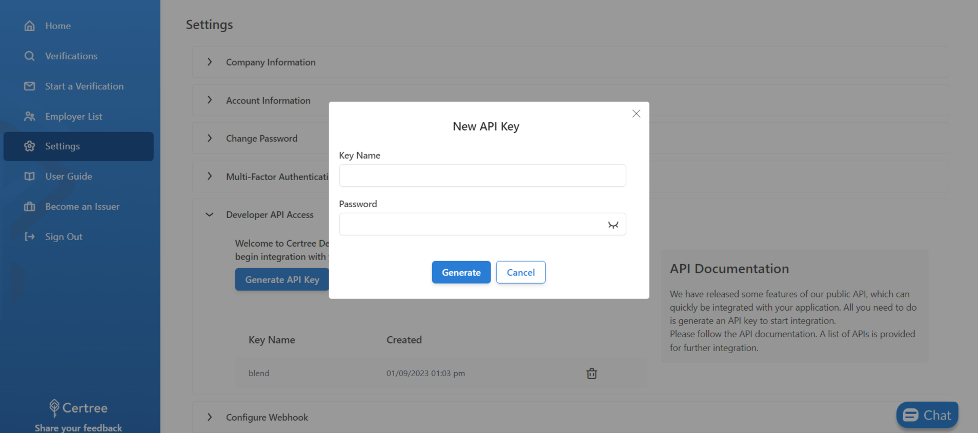 Certree Developer API
